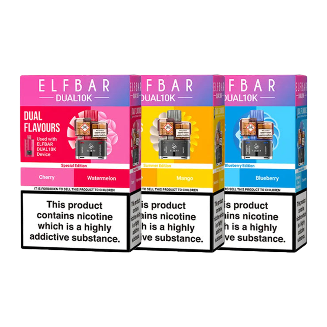 Elfbar Dual 10k Pods & Refill Container £6.50